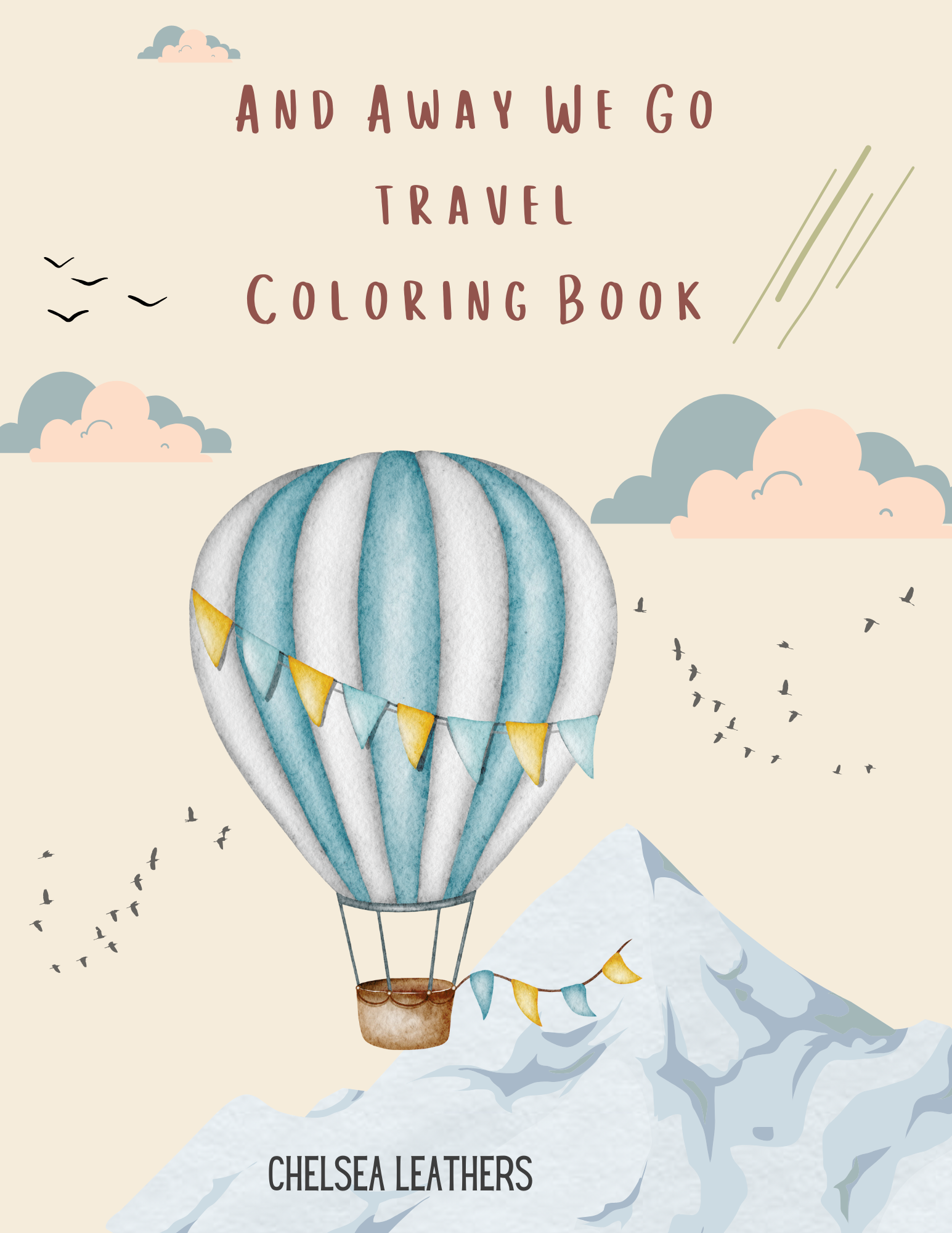 And Away We Go Travel Coloring Book – Lavender and Maple
